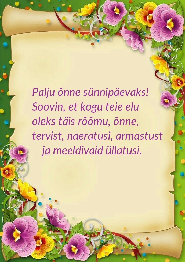 Ilusad pildid "Palju õnne sünnipäevaks!" (147)