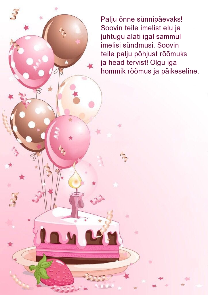 Ilusad pildid "Palju õnne sünnipäevaks!" (147)