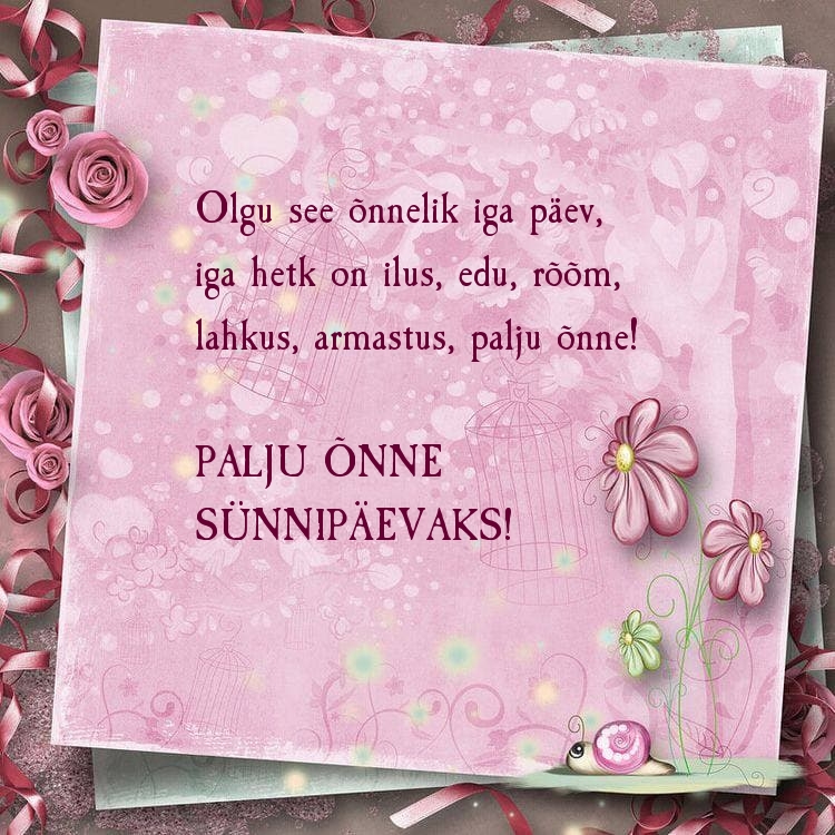 Ilusad pildid "Palju õnne sünnipäevaks!" (147)